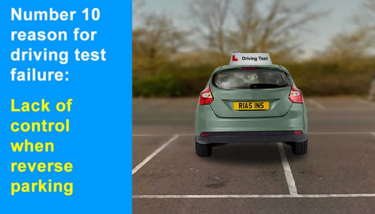 Top Driving Test Fails No. 10: Lack of Control When Reverse Parking
